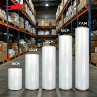 China YIHONG Pre Stretched Hand Stretch Film Blown Anti UV Waterproof 25 Micron Extended Core for Industrial Warehouse Pallet Packing for sale