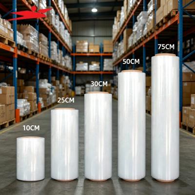 China YIHONG Pre Stretched Hand Stretch Film Blown Anti UV Waterproof 25 Micron Extended Core for Industrial Warehouse Pallet Packing for sale