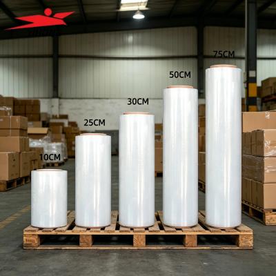 China YIHONG Custom Polythene Stretch Film Plastic Roll for Industrial Packaging Wrapping for sale