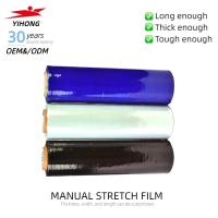 China YIHONG Colored Stretch Packaging Film 20 Mic 300m Length 50cm Width Soft PE LLDPE Moisture Proof Furniture Craft Pallet for sale