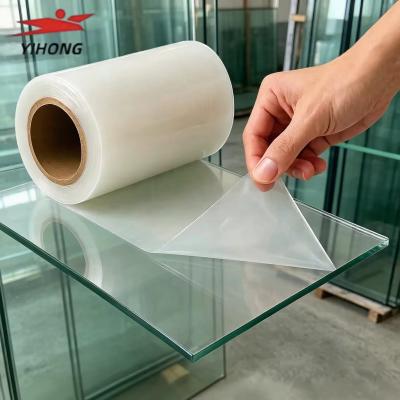 China PE Adhesive Protective Film for Window Glass YIHONG Custom Temporary Protection Film for sale
