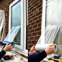 China PE Adhesive Protective Film for Window Glass YIHONG Custom Temporary Protection Film for sale