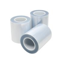 China YIHONG Milky White PE Net Grain Protective Film Medium Tack Anti Slip PE Film for Glass Panel for sale