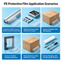 China YIHONG Premium Soft PE Electrostatic Film with Breakpoint for Professional Surface Protection of Electronics Metal Sheets for sale