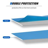 China PE Blue Anti-Scratch Self-Adhesive Protective Film Blow Molding Transparent High Light Transmission Non-Bubble Soft Stainless for sale