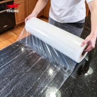 China YIHONG 1.52*15m Stretch Film Packaging Film High Clear Glossy Self Adhesive Roll Transparent Casting for sale