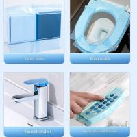 China Disposable Multi-purpose Anti-dust Film PE Pre-cut Static Protective Film for Toilet Seat / Switch / Dental Equipment Cover for sale