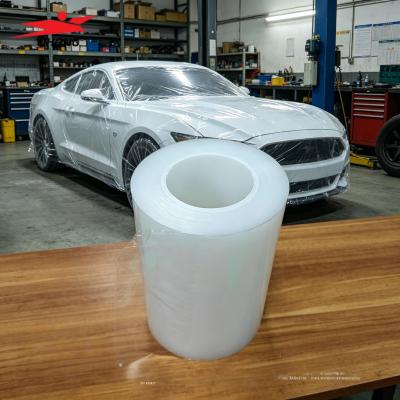 China YIHONG Custom PE TPU Material Transparent Soft Glossy Moisture Proof Stretch Adhesive Wrap Film for Car Collision Protection for sale