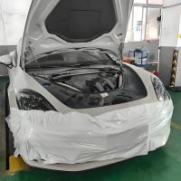 China YIHONG 50cm Wide Protective PE Film for Automobile Maintenance Soft and Blow Molded Black and White Special Color for sale