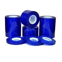 China Blue Transparent Customized Industrial Soft PVC Static Cling Protective Film 82% Transmittance 100% Ensile Strength Home for sale