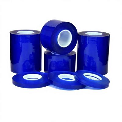 China Blue Transparent Soft PVC Electrostatic Protective Film Factory Sale Door Window Cabinet Metal Surface Protection Industrial for sale