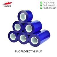China YIHONG High Quality Soft Blue Color UV Resistant PVC Stretch Film Packaging Film for Temporary Protection for sale