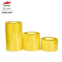 China YIHONG Transparent BOPP Packaging Acrylic Sticker OPP Strong Clear Custom Packing Parcel Carton Sealing Box Adhesive Tape for sale