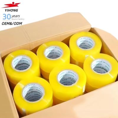 China YIHONG Transparent High Stickiness Quiet Adhesive Sealing Packing Opp Cheap Bopp No Noise Tape for sale