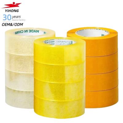 China YIHONG Wholesale Custom Printed Transparent BOPP Packing Tape Single Sided Acrylic Pressure Sensitive Adhesive Sealing Tape for sale