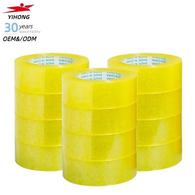 China YIHONG Heavy Duty BOPP Tape Waterproof Clear Adhesive Strapping for Packing Reinforcement Strong Carton Sealing for sale