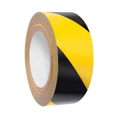 China YIHONG Yellow Black Hazard Warning Tape Wear Resistant Anti Slip PVC Floor Marking Safety Tape for sale