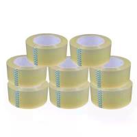 China Eco Friendly Acrylic Odorless High Toughness Unbreakable Single Sided BOPP Sealing Tape Supermarket Storage Carton Wrapping for sale