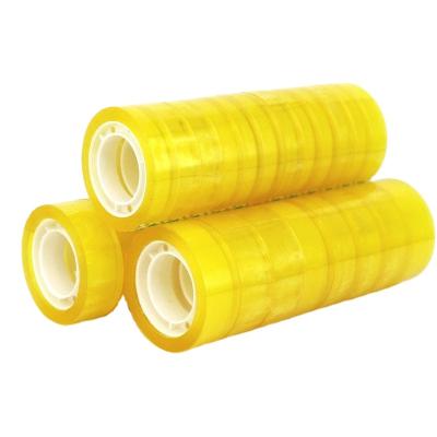 China YIHONG Transparent BOPP Stationery Tape Easy Tear Low Adhesive Office School Small Adhesive Tape for sale