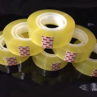 China YIHONG Transparent BOPP Stationery Tape Easy Tear Low Adhesive Office School Small Adhesive Tape for sale