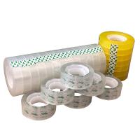 China YIHONG Transparent BOPP Stationery Tape Easy Tear Low Adhesive Office School Small Adhesive Tape for sale