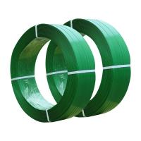 China YIHONG PET Hot Melt Plastic Strapping Belt for Manual Packing High Strength Green Color Roll Packaging Wholesale for sale