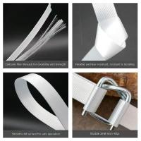 China YIHONG Heavy Duty Woven Strap Polyester Cord Strapping Packing Band Flexible Polyester Strapping for sale
