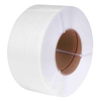 China Manual Eco Friendly Medium High Tensile Smooth PP Packing Strap for Light Medium Goods Textile Commodity Box Strapping for sale