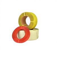 China Manual Low Elongation High Stability PET Packing Strap Durable Strapping Band for Logistic Transportation Warehouse Packaging for sale