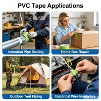 China Single Sided Acrylic PVC Pressure Sensitive Adhesive Electric Tape Waterproof Strong Tack Industrial Packing Tape for sale