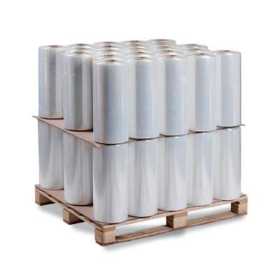 China YIHONG High Shrink Rate Transparent PE Heat Shrink Film Industrial Thermal Shrink Wrap for Beverage Packing for sale