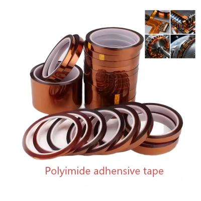 China High Temperature Resistant Electrical Pi Film Silicone Adhesive Polyimide Tape for Length Thermal Sublimation for sale