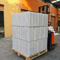 China 23 Micron LLDPE Stretch Wrap Film Transparent Pallet Packing Film Jumbo Roll for Warehouse Packaging for sale