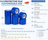 China Transparent PE Surface Protection Film for Glass, Metal and Acrylic Sheets | Low Tack Temporary Film for sale