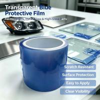China Transparent PE Surface Protection Film for Glass, Metal and Acrylic Sheets | Low Tack Temporary Film for sale