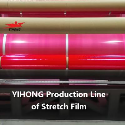 China Machine Grade Stretched LLDPE Stretch Film Moisture Proof Pallet Wrap for Logistic Pallet Warehouse Packaging for sale