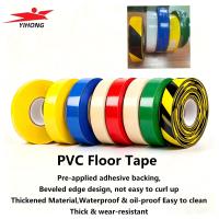 China PVC Floor Tape with Heavy Duty Adhesive and Wear Resistant for High Visibility Industrial Floor Marking for sale