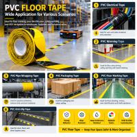 China Backing Material PVC PVC Floor Tape Strong Temperature Resistance Minus 20 Celsius To 80 Celsius Perfect For Warehouse for sale
