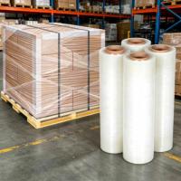 China Transparent Stretch Packaging Film Custom Moisture-Proof Soft Roll LLDPE PE Material Industrial Pallet Wrapping Plastic Film for sale