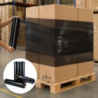 China YIHONG Custom Plastic Stretch Film Black Packaging Stretch Wrap Film for Pallet Boxes for sale