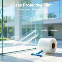 China YIHONG Manufacturing PE Electrostatic Surface Protection Film Low-Tack Protective Film for Metal Sheets Glass & Car Headlights for sale