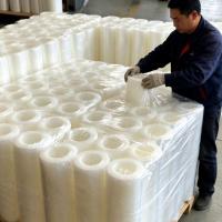 China 100% Virgin Material Coreless 500Mm Industrial LLDPE Stretch Film Soft Transparent High Elongation for Factory Export Pallet for sale
