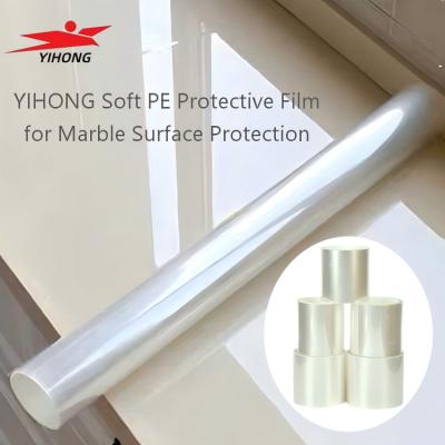 China Soft PE Stone Guard for Hard Surface Protection 50cm Width Blow Molding Film Scratch Proof UV Resistant 100m Length for Marble for sale