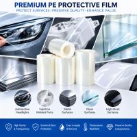 China Soft PE Stone Guard for Hard Surface Protection 50cm Width Blow Molding Film Scratch Proof UV Resistant 100m Length for Marble for sale