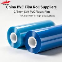 China YIHONG China Pvc Film Roll Suppliers 2/3mm Soft Pvc Plastic Film Pvc Bule Film for High-gloss Surface for sale