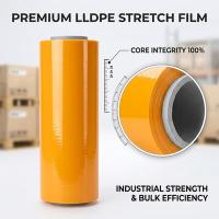 China Color LLDPE Stretch Film Machine Use 23mic 1000mm Pallet Wrap High Tensile Strength for Warehouse Cargo for sale