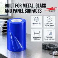 China Non Adhesive Electrostatic PE Film for Glass Window Scratch Resistant Transparent Protective Film for sale