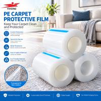 China PE Carpet Protective Film for Household Floor Automotive Custom Adhesive PE Carpet Protection Film for sale