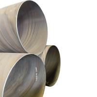 China Half Corrugated Pre Galvanized Spiral Steel Pipe for Construction Processed by Welding for sale