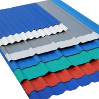 China Direct PPGI Wavy Trapezoid Shape Corrugated Steel Roofing Sheet Hot Rolled 1400-1799mm for sale